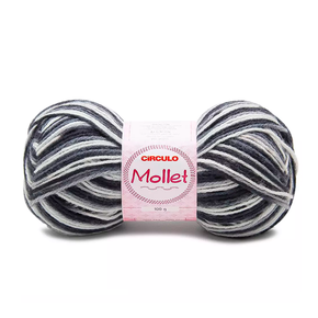 Fio Linha Lã Mollet Círculo - 100g - 9016 - Zebra