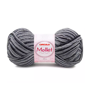 Fio Linha Lã Mollet Círculo - 100g - 9199 - Nublado