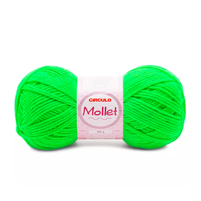 Fio Linha Lã Mollet Círculo - 100g - 781 - Verde Neon