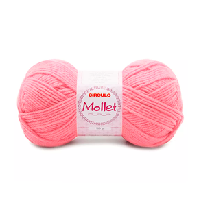 Fio Linha Lã Mollet Círculo - 100g - 769 - Chiclete