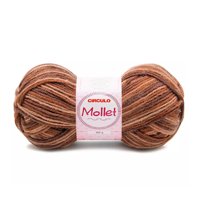 Fio Linha Lã Mollet Círculo - 100g - 9601 - Capuccino