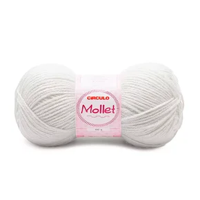 Fio Linha Lã Mollet Círculo - 100g - 10 - Branco