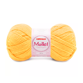Fio Linha Lã Mollet Círculo - 100g - 1245 - Canário