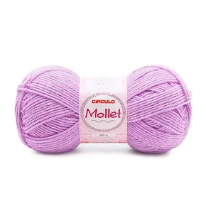 Fio Linha Lã Mollet Círculo - 100g - 6747 - Tulipa Lilás