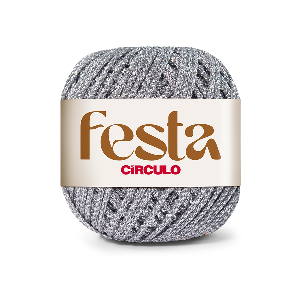 Fio Linha Festa Círculo 50g 808 - Prata