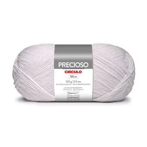 Fio Lã Precioso Círculo 100g - 8001 - Branco