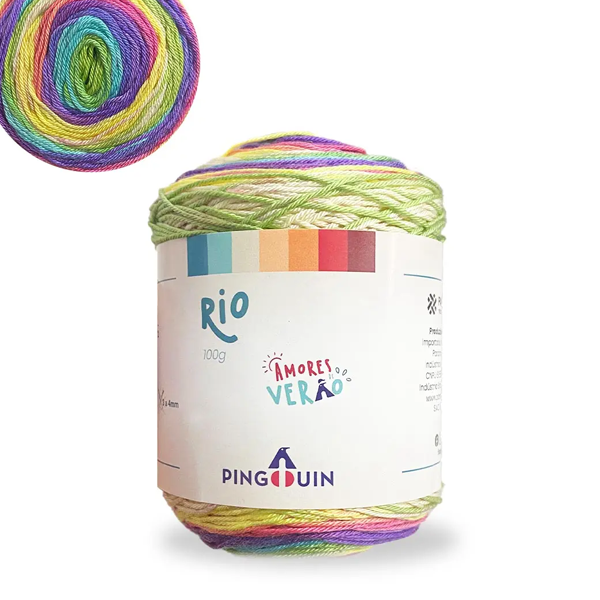 Fio Linha Rio Pingouin 100g - 9299 - Gavea
