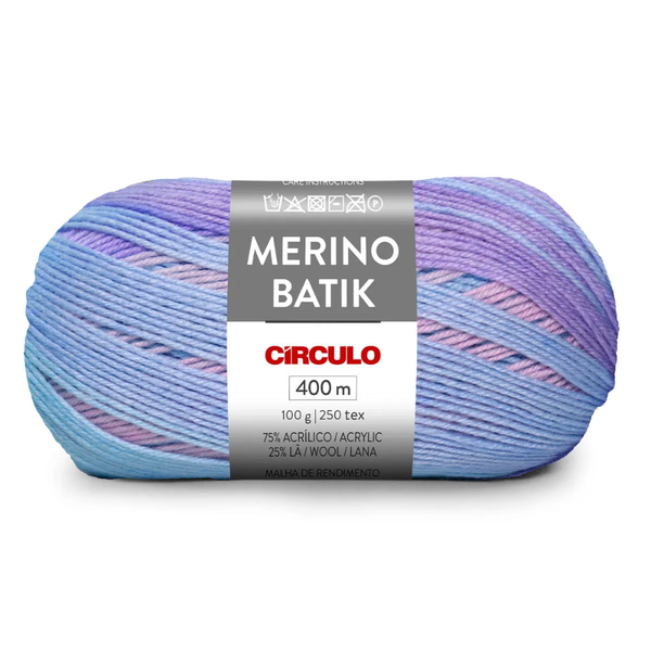 Lã Merino Batik Círculo - 100g 9556- Linum