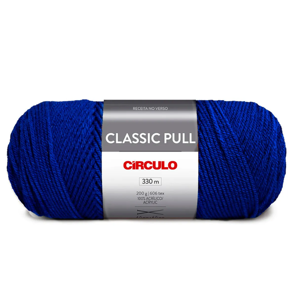 Fio Linha Lã Classic Pull Círculo 200g - 2932- Azul Royal