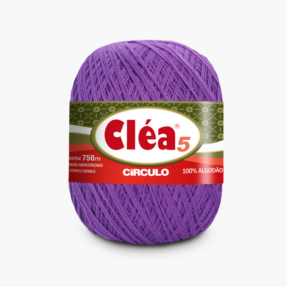 Fio Linha Cléa 5 Circulo 147g - 6567 - Roxo Cítrico