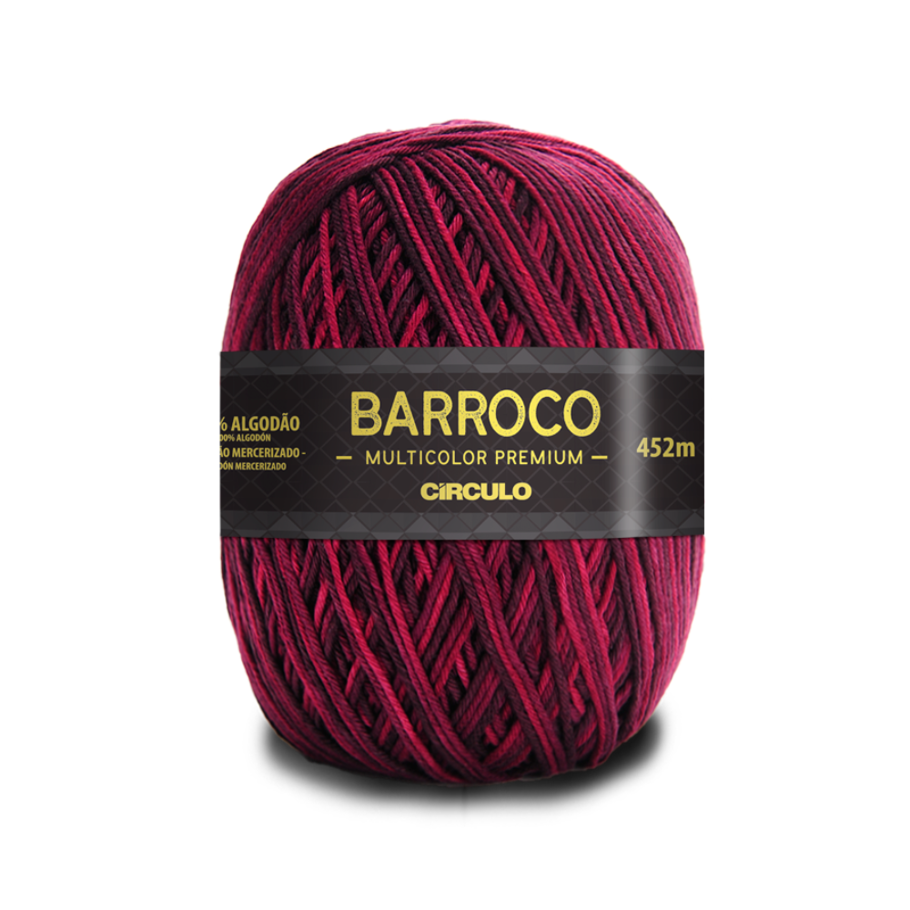Fio Linha Barroco Multicolor Premium 6 400g - 9253 - Malbec